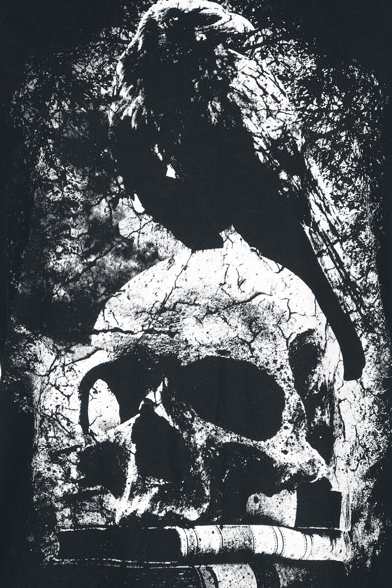 Raven With Literature Skull Vest | Gothicana by EMP Vest | EMP