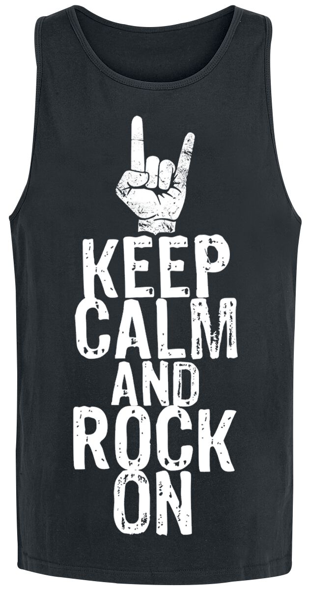 Keep Calm And Rock On | Slogans Tanktop | EMP