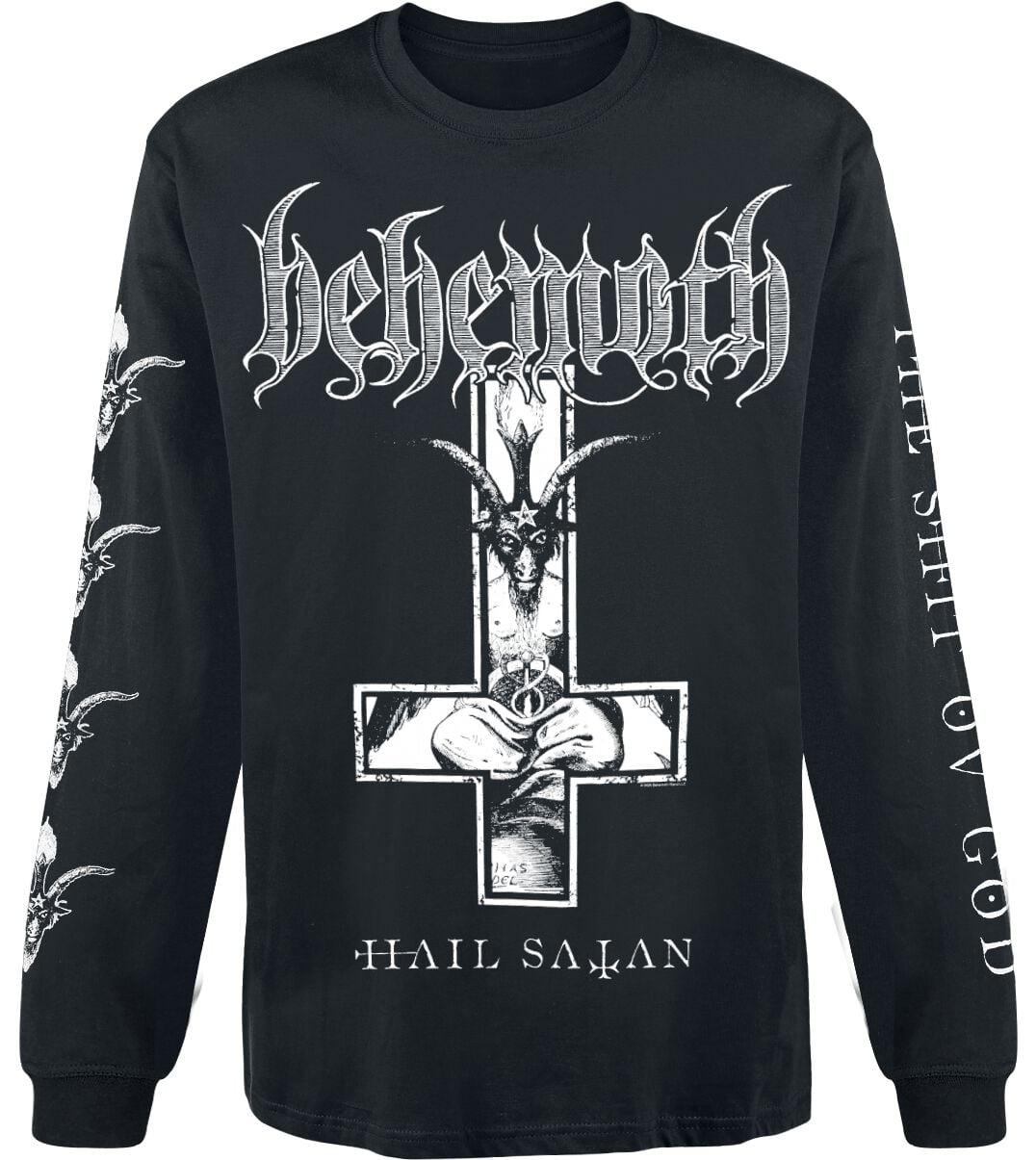 Hail Satan - The Unholy Trinity Tour 2025 | Behemoth Long-sleeve Shirt ...