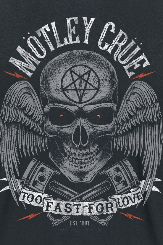 Motley Crue Too Fast For Love Skull