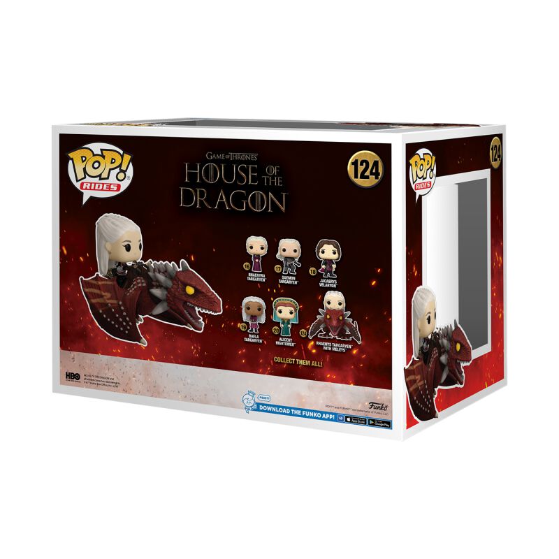 Rhaenys Targaryen with Meleys (Pop! Rides Deluxe) Vinyl Figurine 124 ...